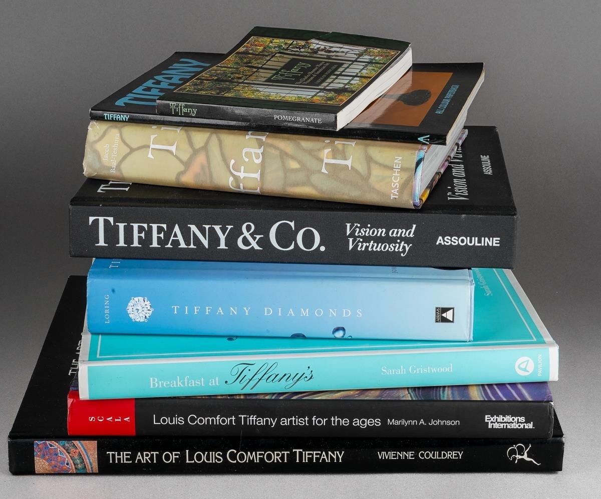 Seven books relating to Louis Comfort Tiffany and the Tiffany brand ...
