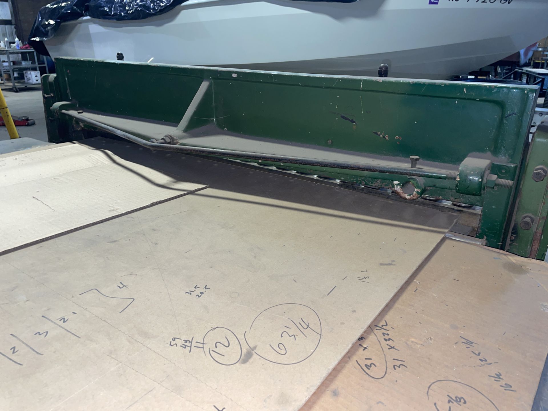 Foot Shear, Q01-1.5X1320, 52" Capacity, Feed Table