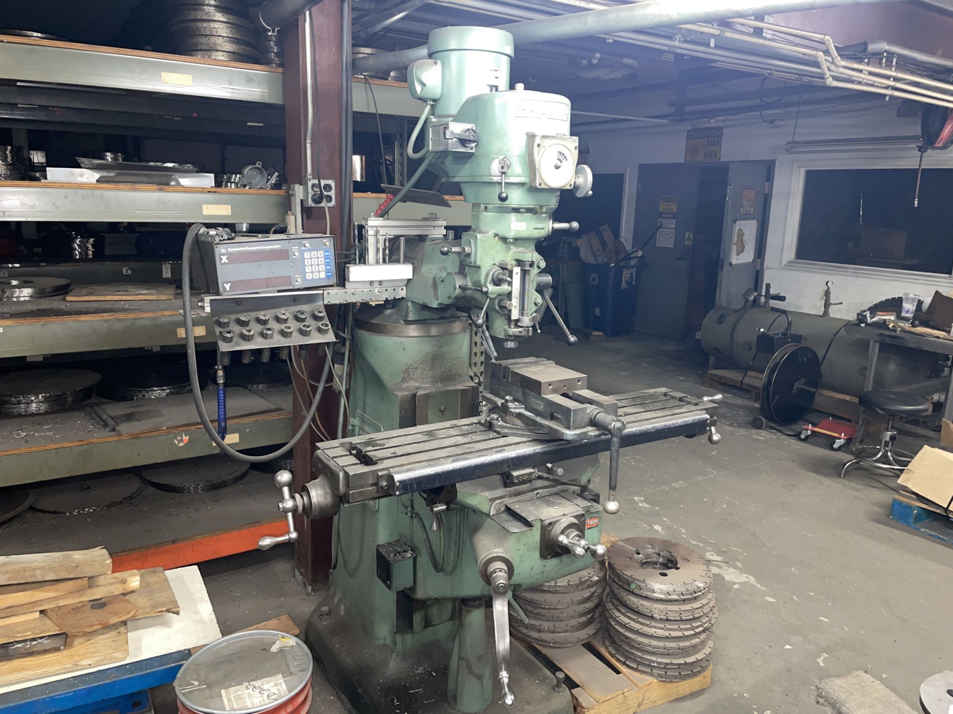 Bridgeport Vertical Milling Machine, Knee Type, 1-1/2HP, Spindle Speeds ...
