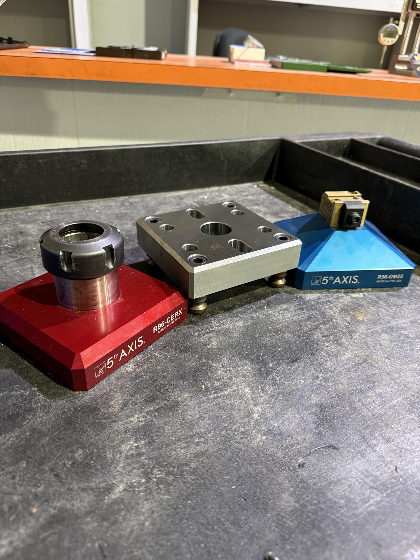 5th Axis Quick Change Fixture Plate With 5th Axis R96-DM25 Riser Plate ...