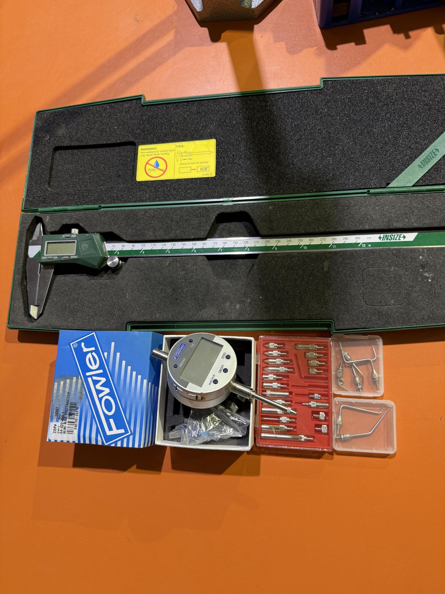 Insize 0-12" Digital Caliper & Fowler Digital Drop Indicator With ...