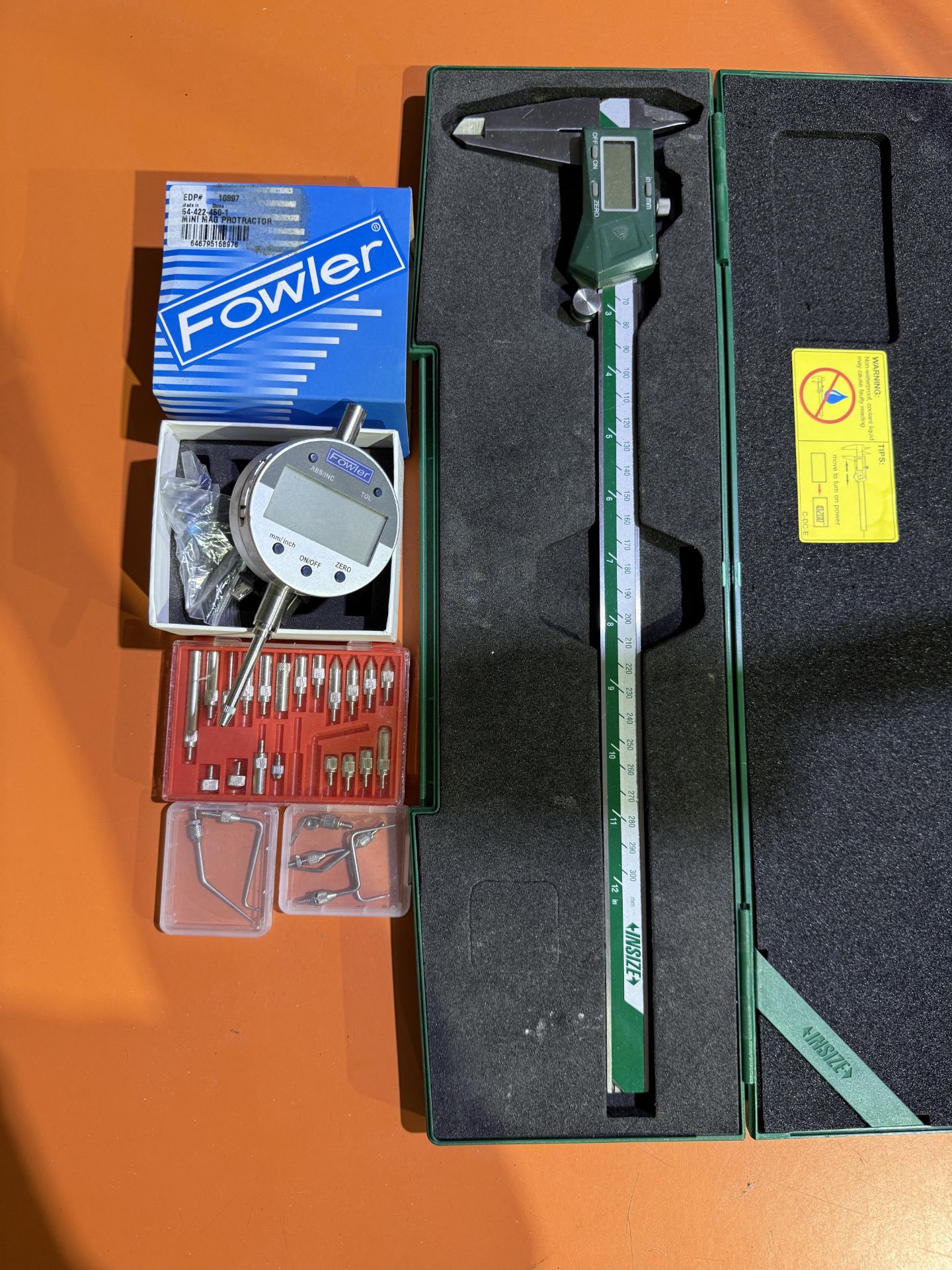Insize 0-12" Digital Caliper & Fowler Digital Drop Indicator With ...