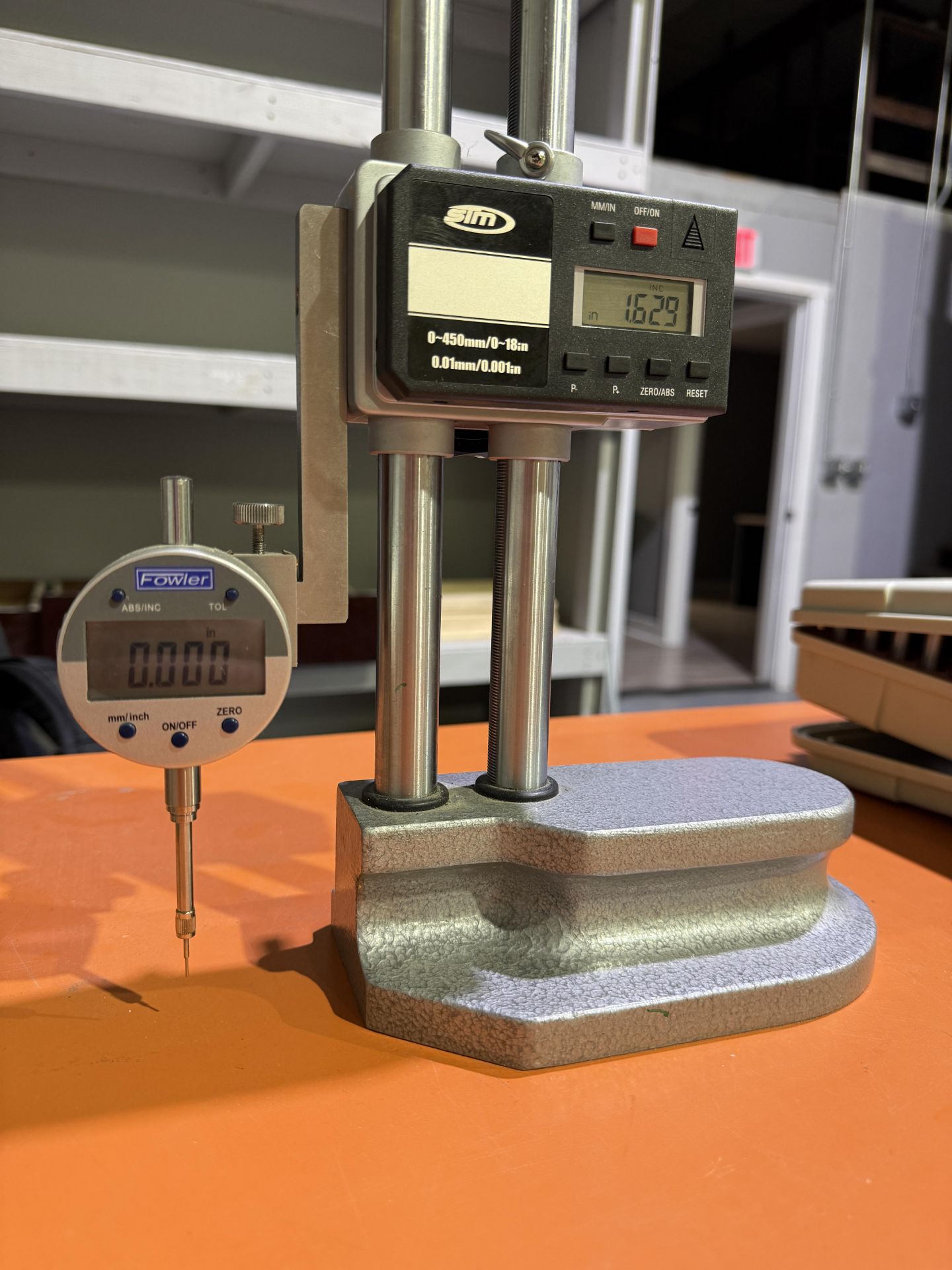 STM 18" Digital Height Gage With Fowler Digital Drop Indicator