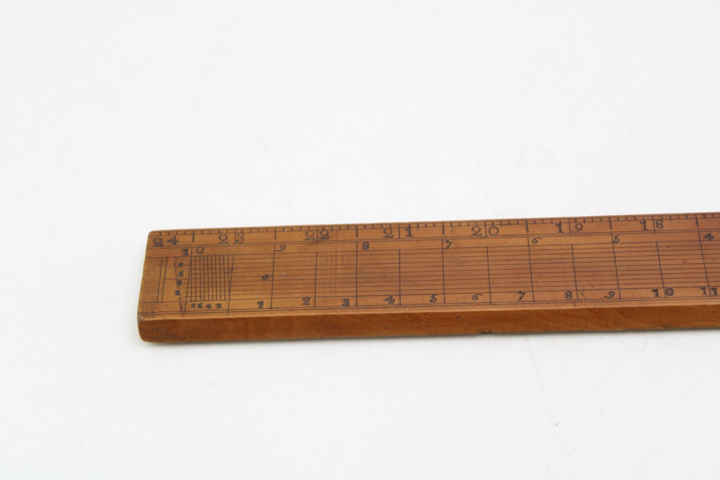 An Early 19th Century Box Wood Gunter Rule or Scale a Navigational ...