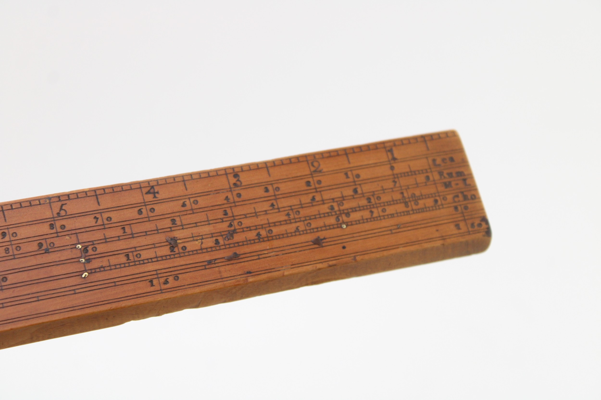 An Early 19th Century Box Wood Gunter Rule or Scale a Navigational ...