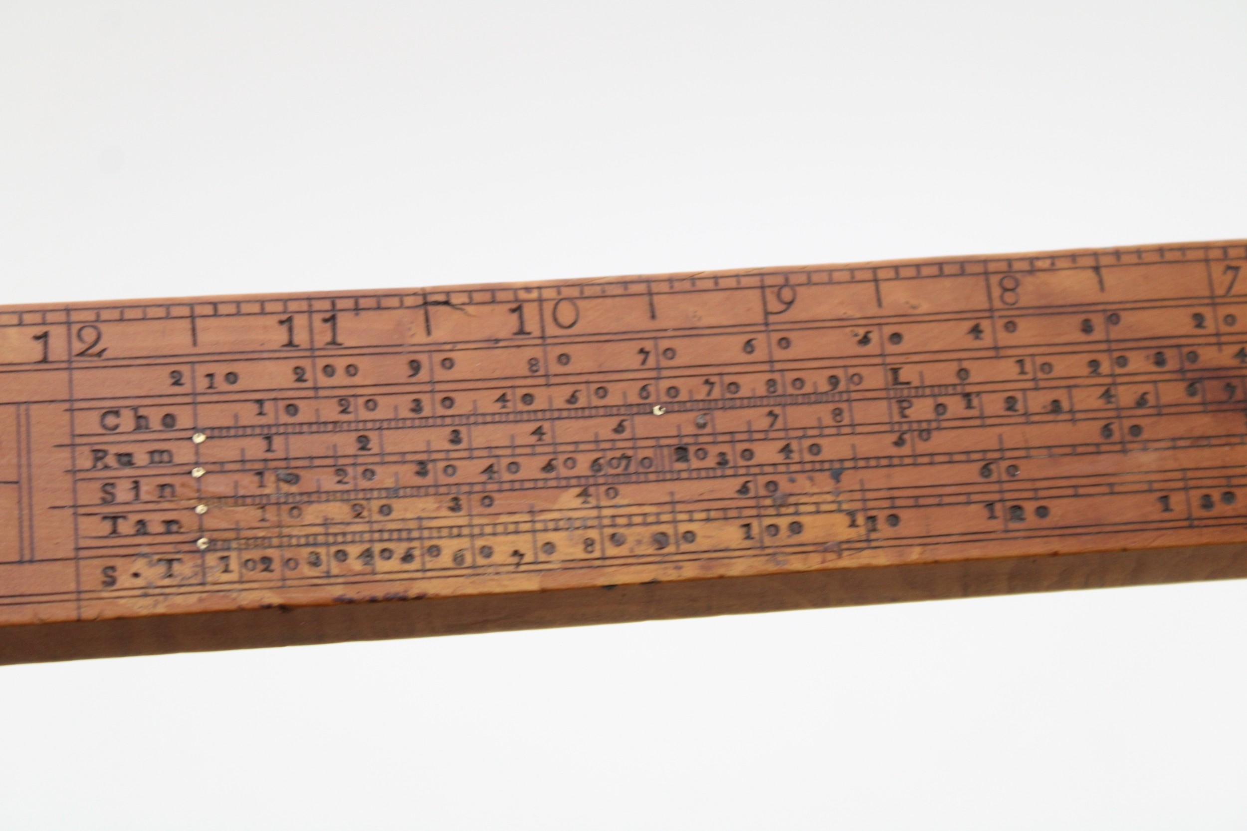 An Early 19th Century Box Wood Gunter Rule or Scale a Navigational ...