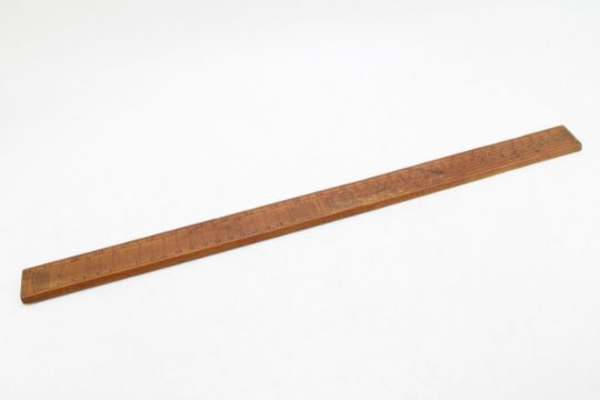 An Early 19th Century Box Wood Gunter Rule or Scale a Navigational ...