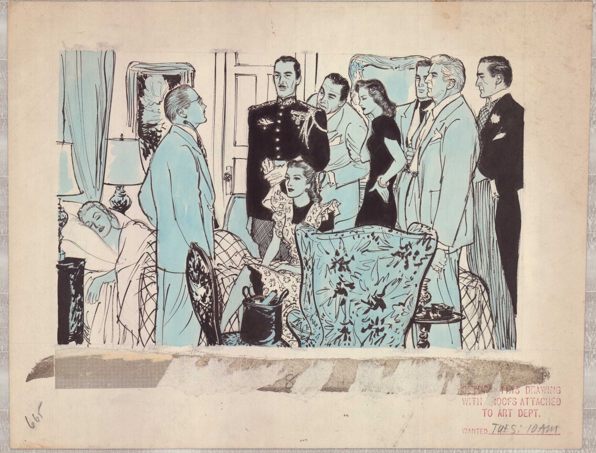 Original illustration by Wayne Hall (American 1905-1969) created as an ...