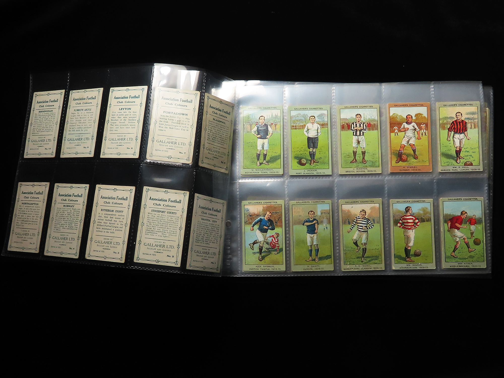 Gallaher - Association Football Club Colours, complete set in pages ...