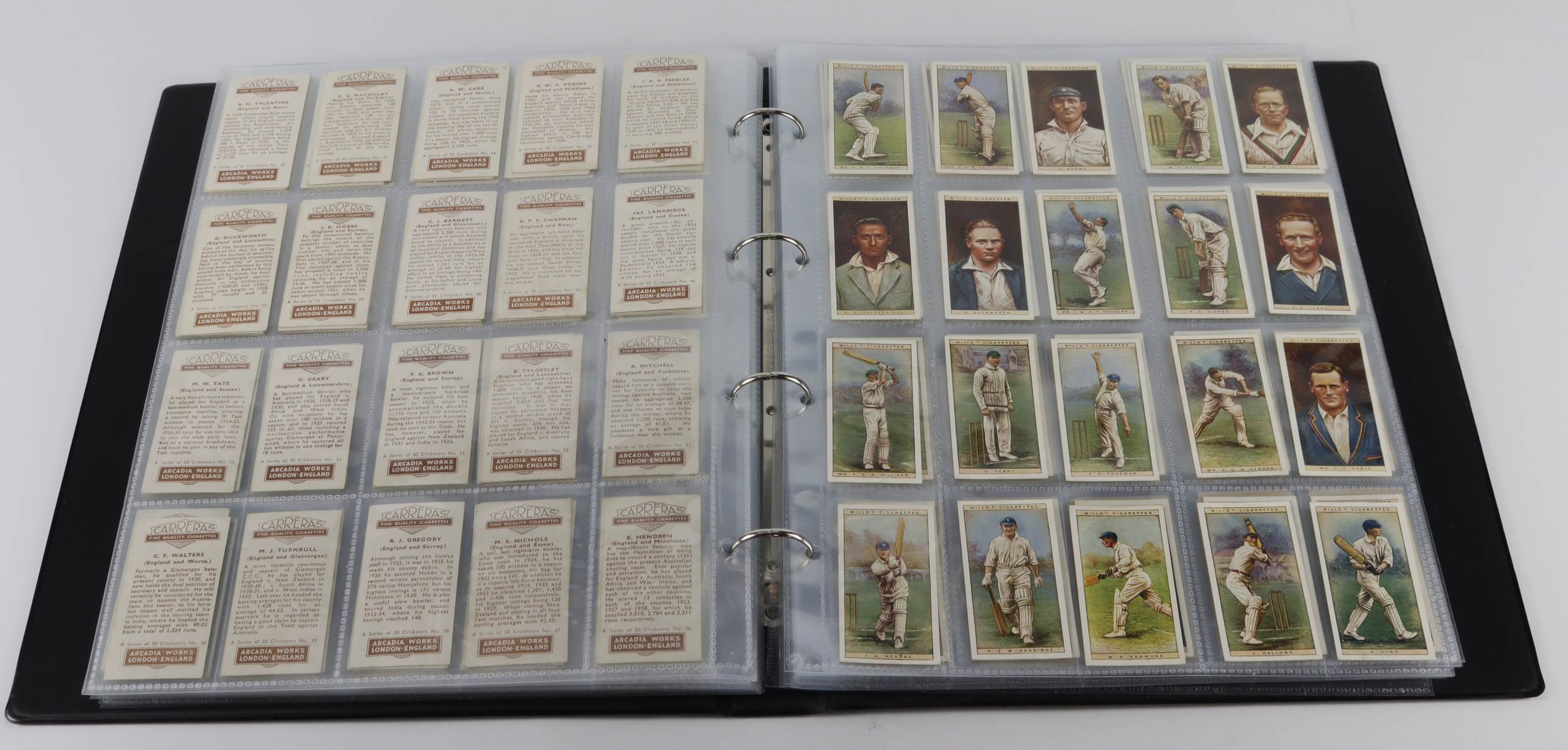 Cricket - collection of 15 complete sets in large modern album, sets ...