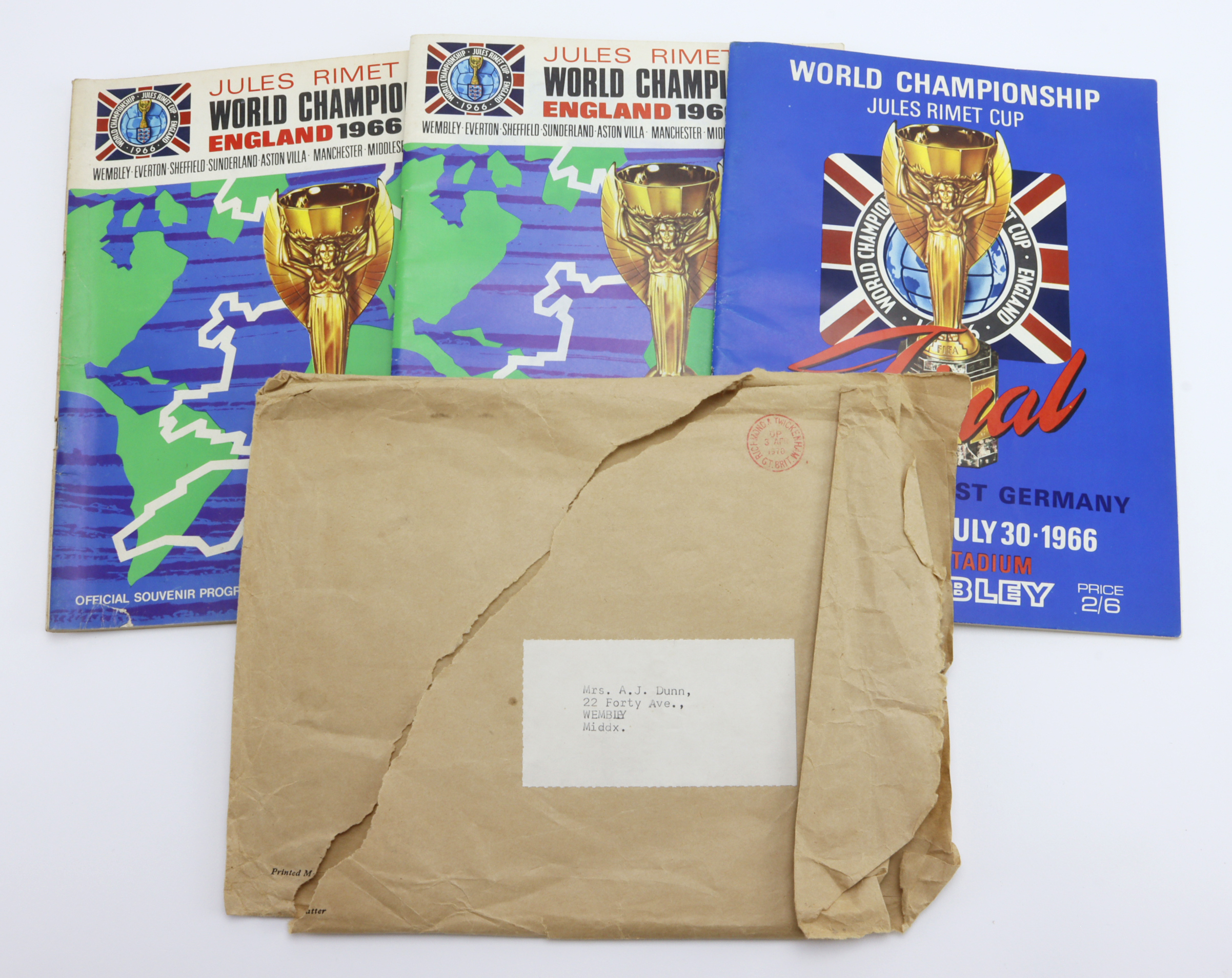 Football programmes - World Cup Final programme 30 July 1966 England v ...