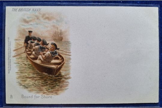Postcards, Naval, Tuck 6 early cards 'The British Navy' numbers 100 101 ...