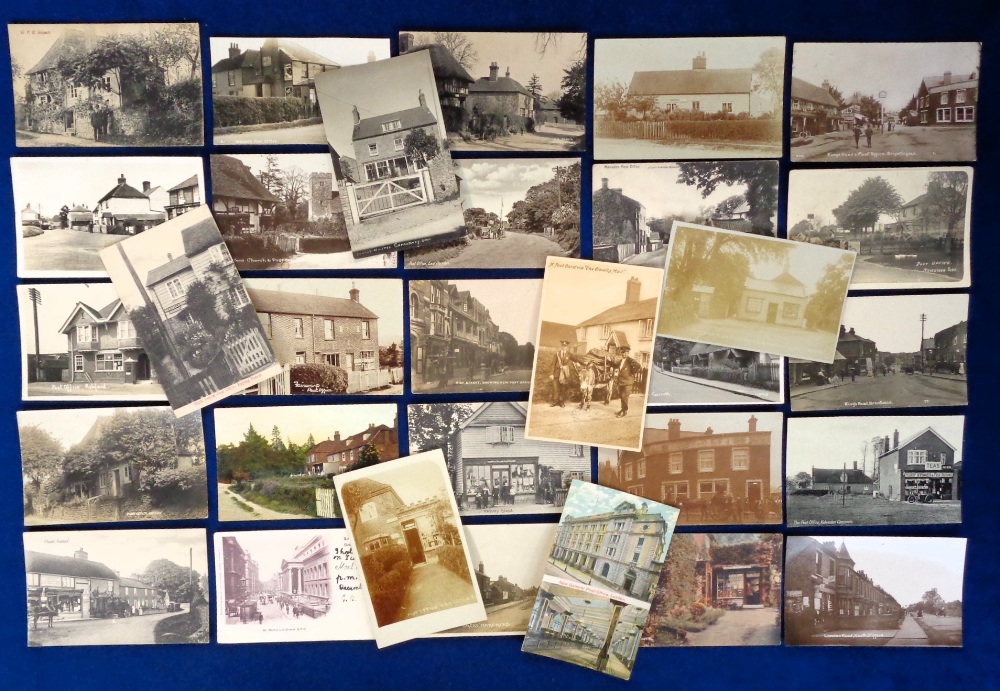 Postcards, Post Offices, approx. 55 cards of UK post offices to include ...