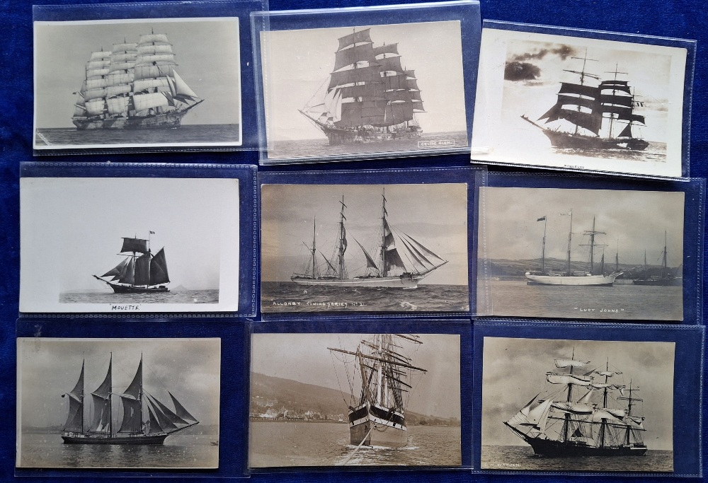 Postcards, Shipping, 39 cards all RP featuring Sailing Ships, nearly ...