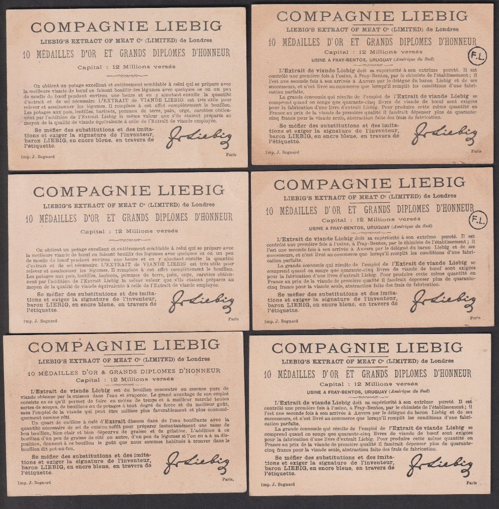 Trade cards, Liebig, Angels on Clouds, ref. S106, French edition (set ...