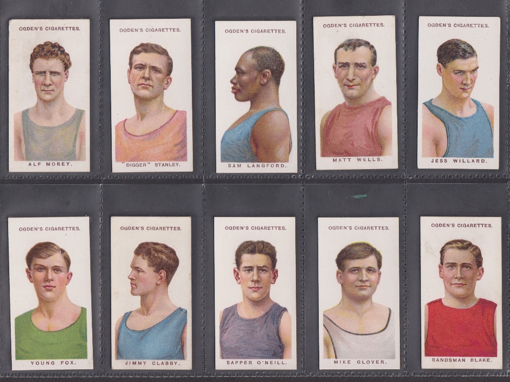 Cigarette cards, Ogden's Boxers (set 50 cards) including Joe Jeanette ...