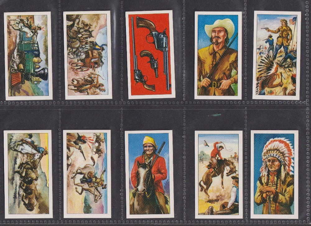 Cigarette / Trade cards, 12 sets all Wild West related; Godfrey ...
