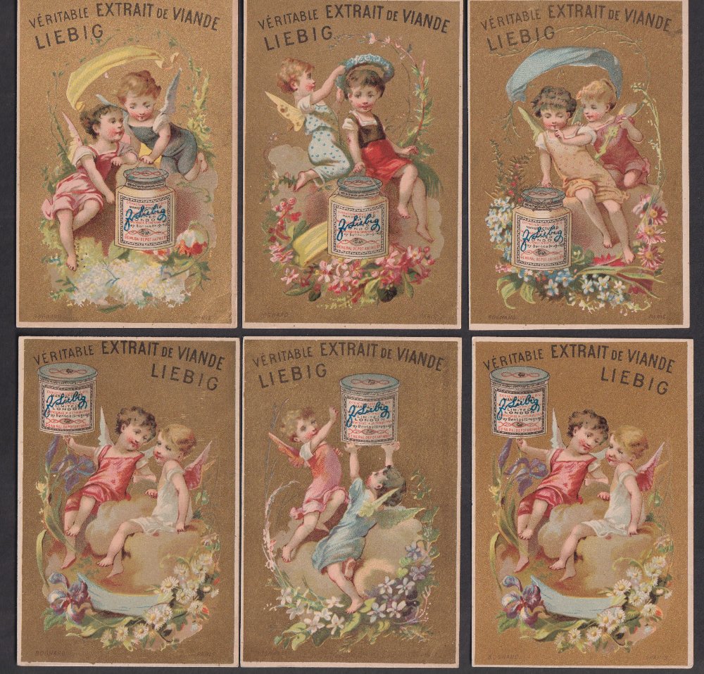Trade cards, Liebig, Angels on Clouds, ref. S106, French edition (set ...