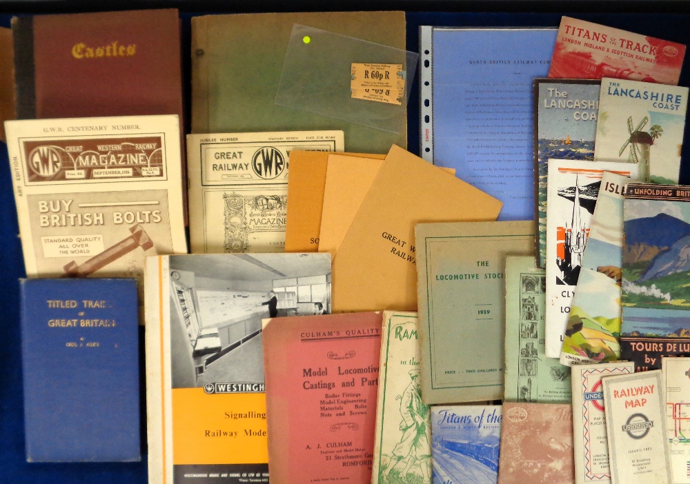 Rail, a collection of approx. 75 items to include an LNER 1933 Rule ...
