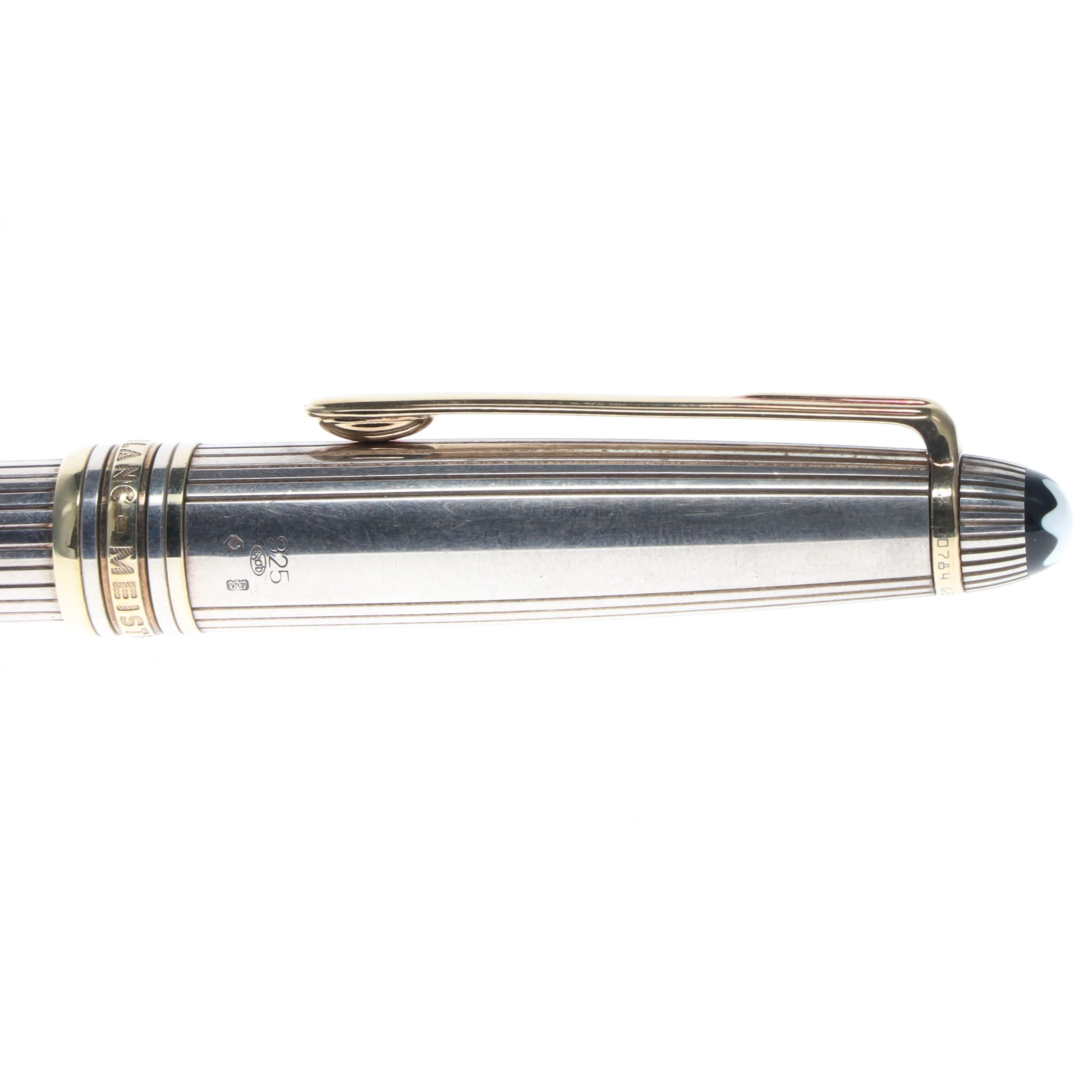 Montblanc - Meisterstuck Solitaire Sterling Silver Ballpoint Pen ...