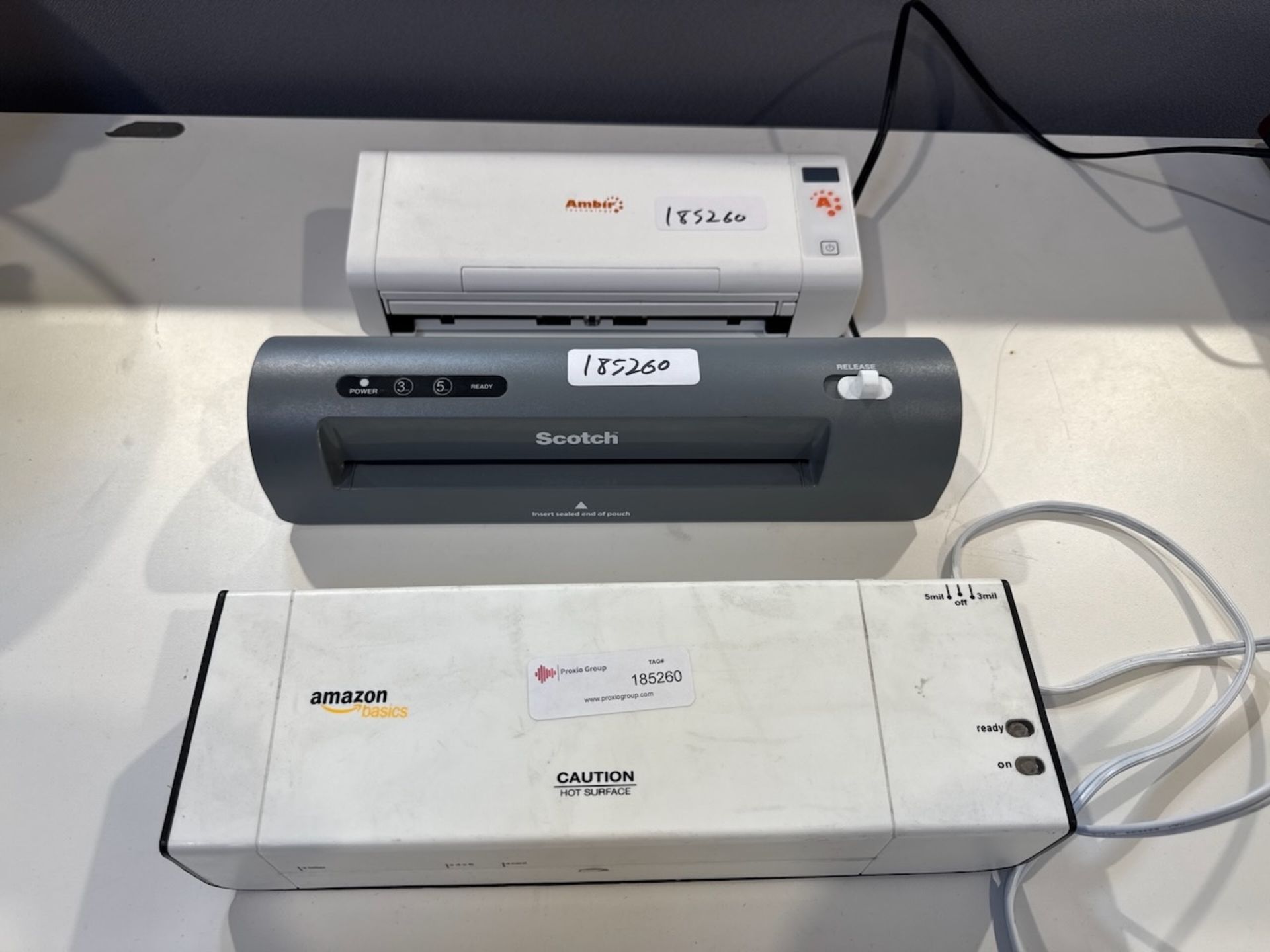 Lot of three heat sealers, {Ref:185260}