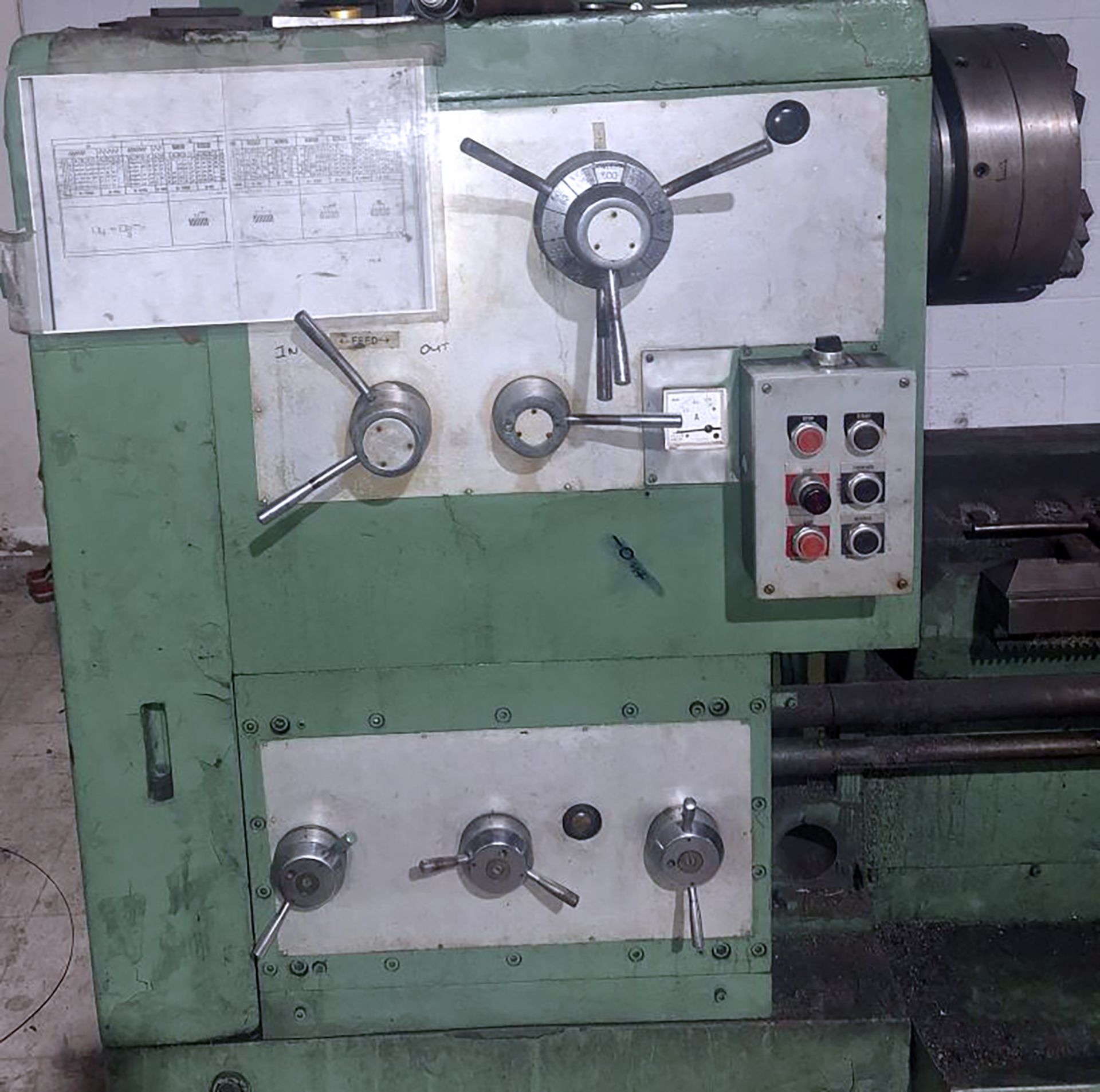 Saro SPA 1000x5000 Manual Engine Lathe Description Swing Over Bed: 39. ...