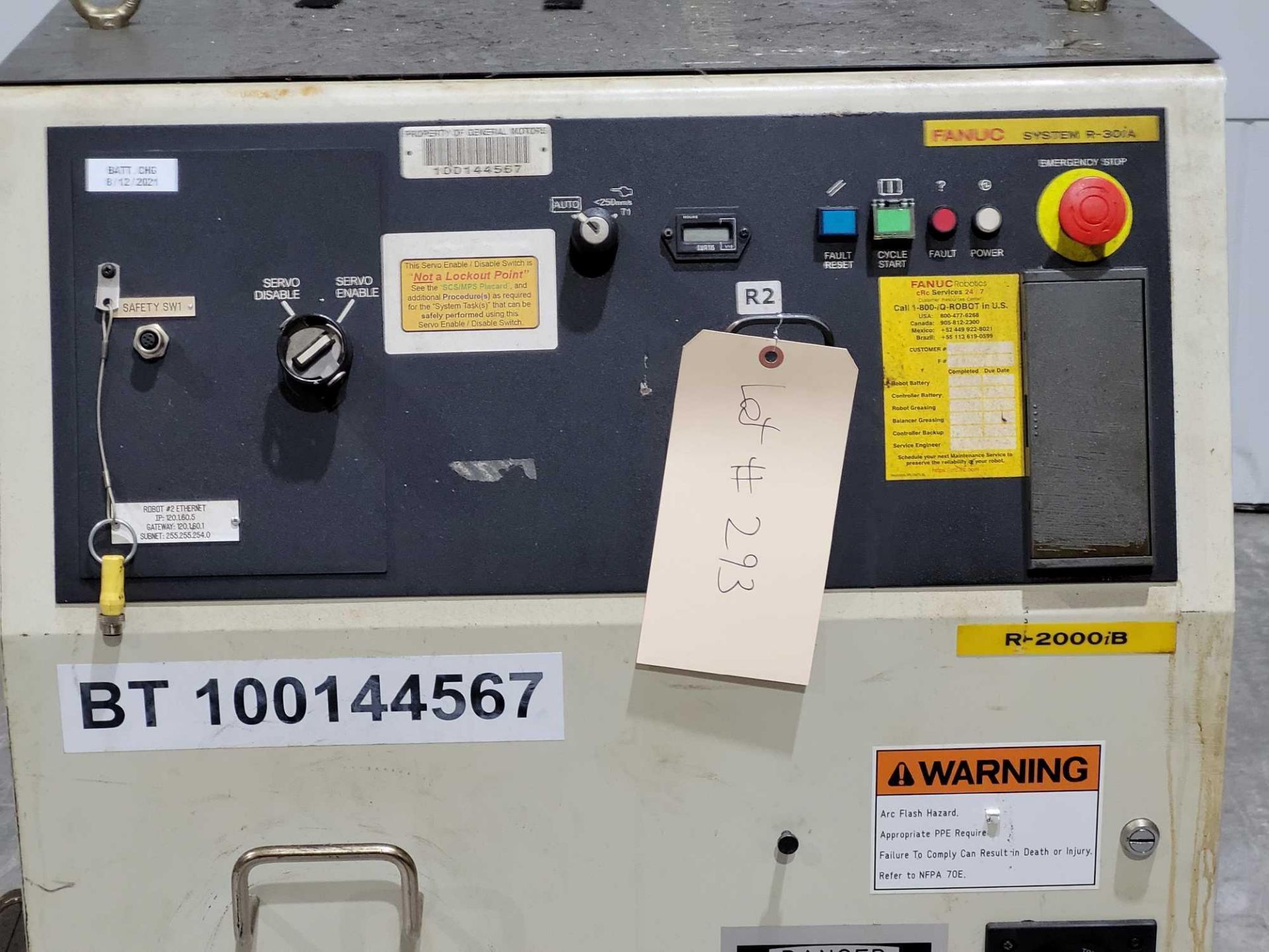 FANUC ROBOT CONTROL CABINET A05B-2535-B055 SYSTEM R-30IA / LOT WEIGHT ...