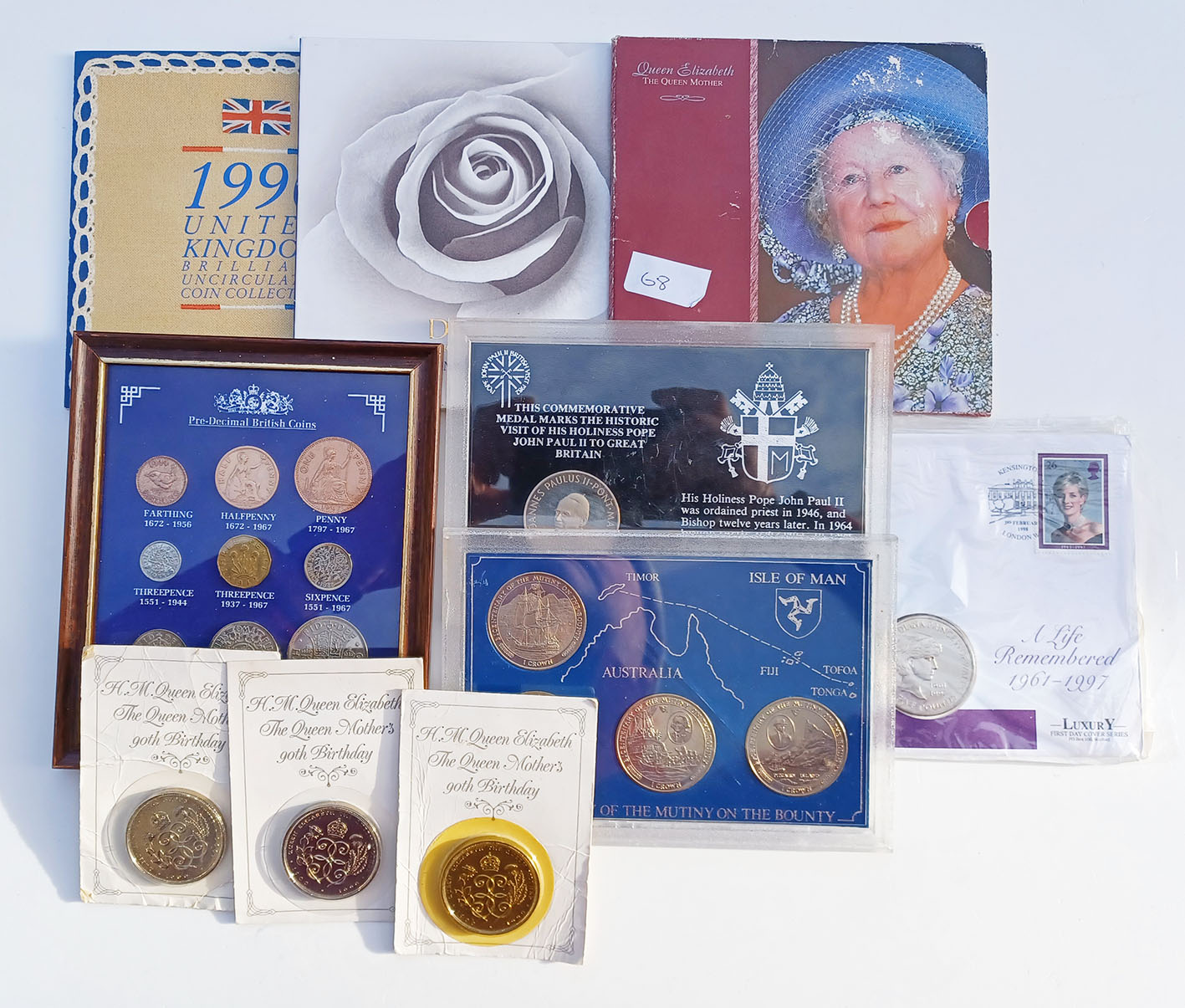 COIN COLLECTION INC ROYALS, DECIMAL SETS, ISLE OF MAN ETC