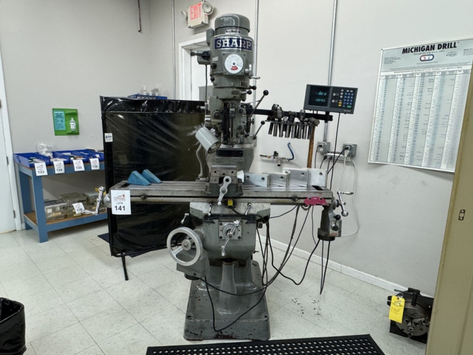 DIGITAL READOUT, KURT PRECISION MACHINE VISE, ELECTRIC SERVO TYPE 150 X ...