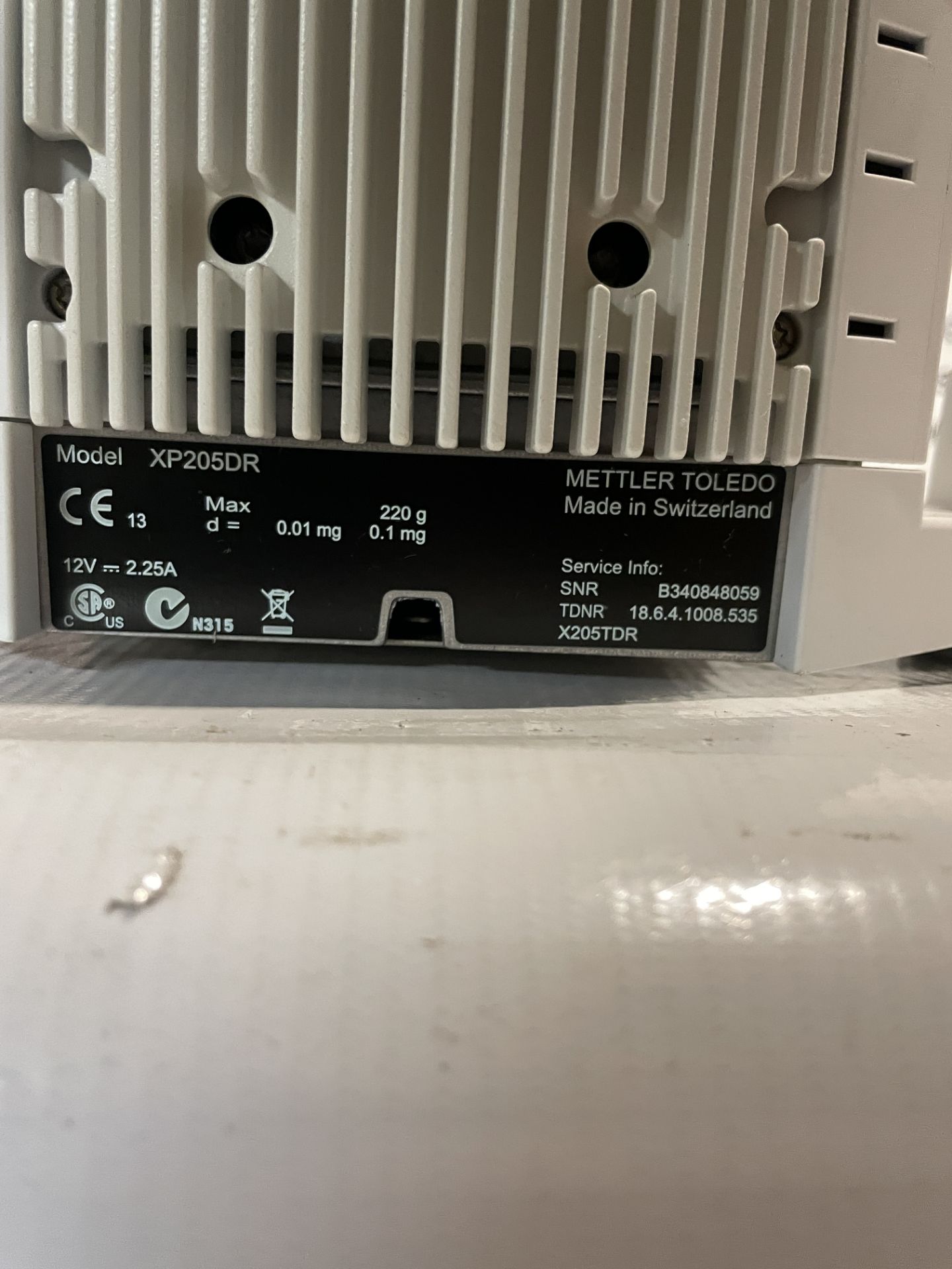 Mettler Toledo XP205DR DeltaRange Balance / Scale MISSING ENCLOSURE ...