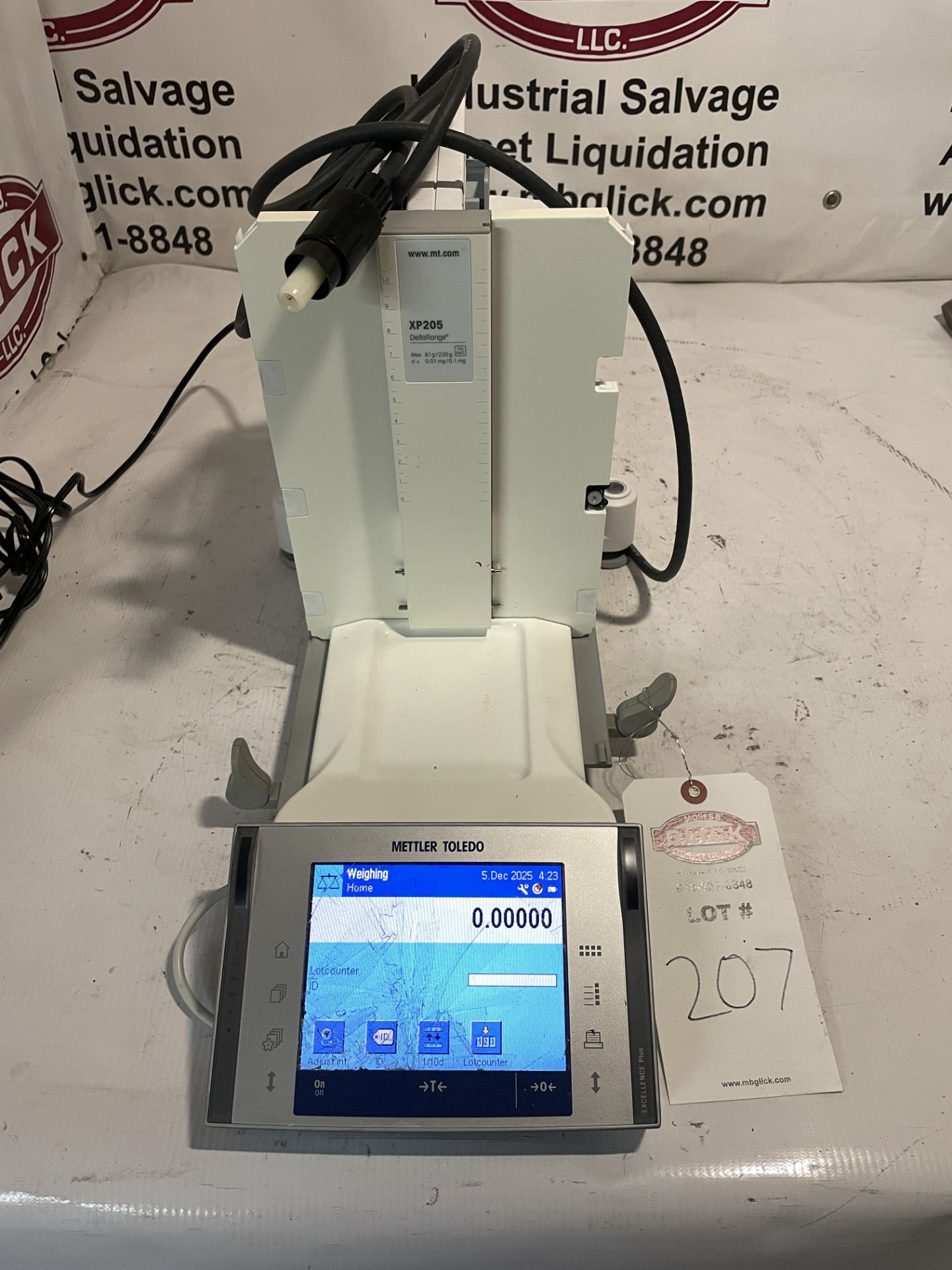 Mettler Toledo XP205DR DeltaRange Balance / Scale MISSING ENCLOSURE ...