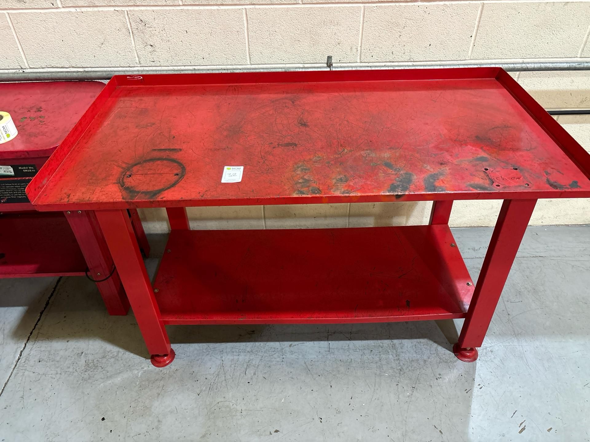 Metal Work Bench Approximate Dimensions: Height - 90cm Width - 154cm ...