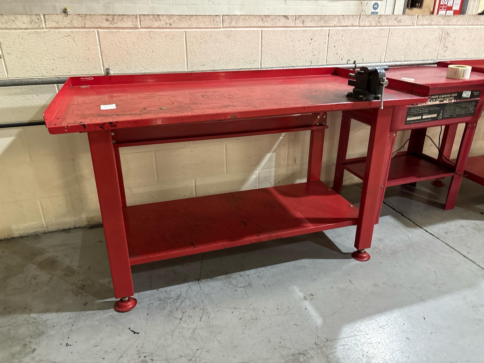 Metal Work bench with vice Approximate Dimensions: Height - 90cm Width ...