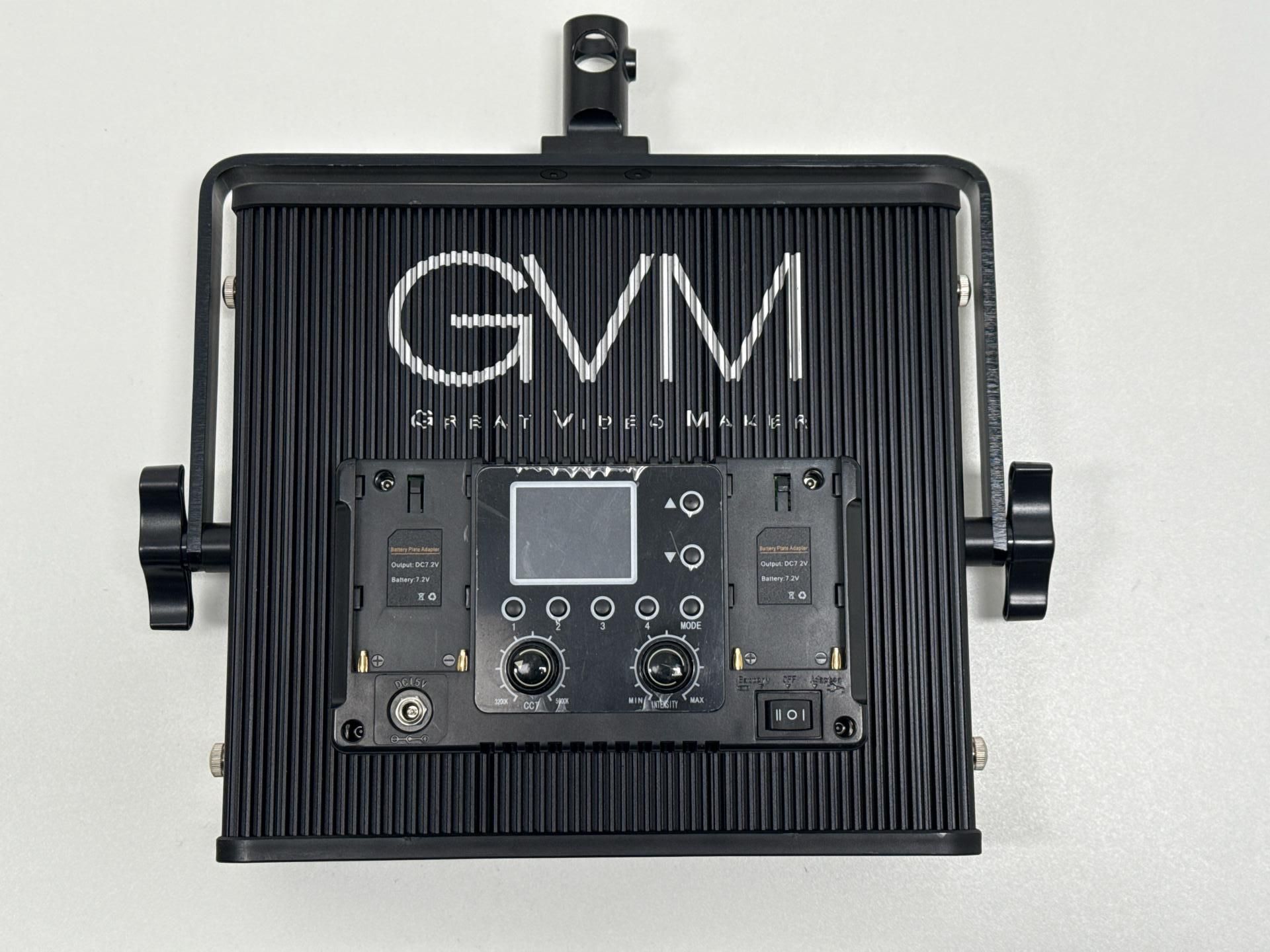 GVM LED Video Light Panel With Barn Doors And Rear Control Panel. Dual ...