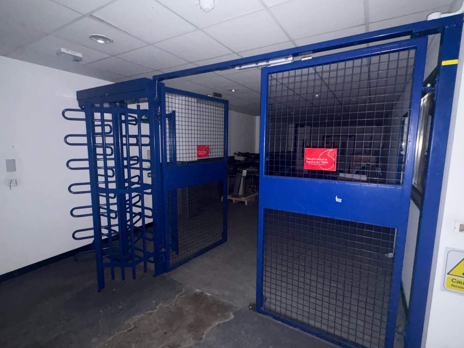 Metal Access Gate With Turnstile Please note the winning bid is subject ...