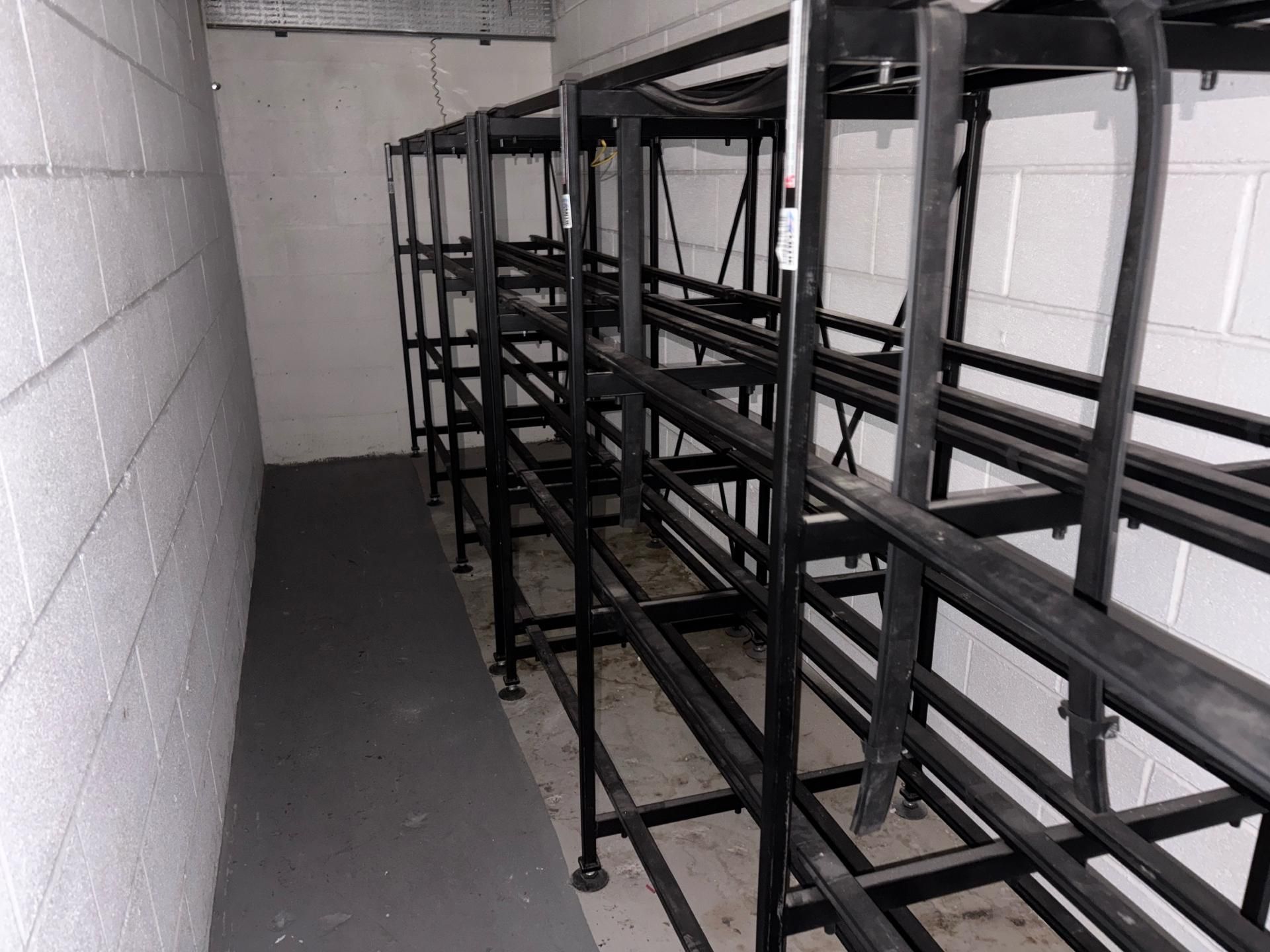 Metal Battery Storage Rack x2 Approximate Dimensions: Height - 160cm ...