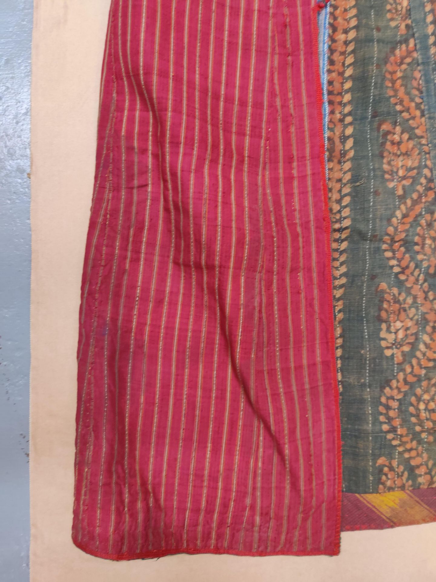 FOUR STRIPED TURKMAN CHAPAN, CENTRAL ASIA, EARLY 20TH CENTURY variously ...