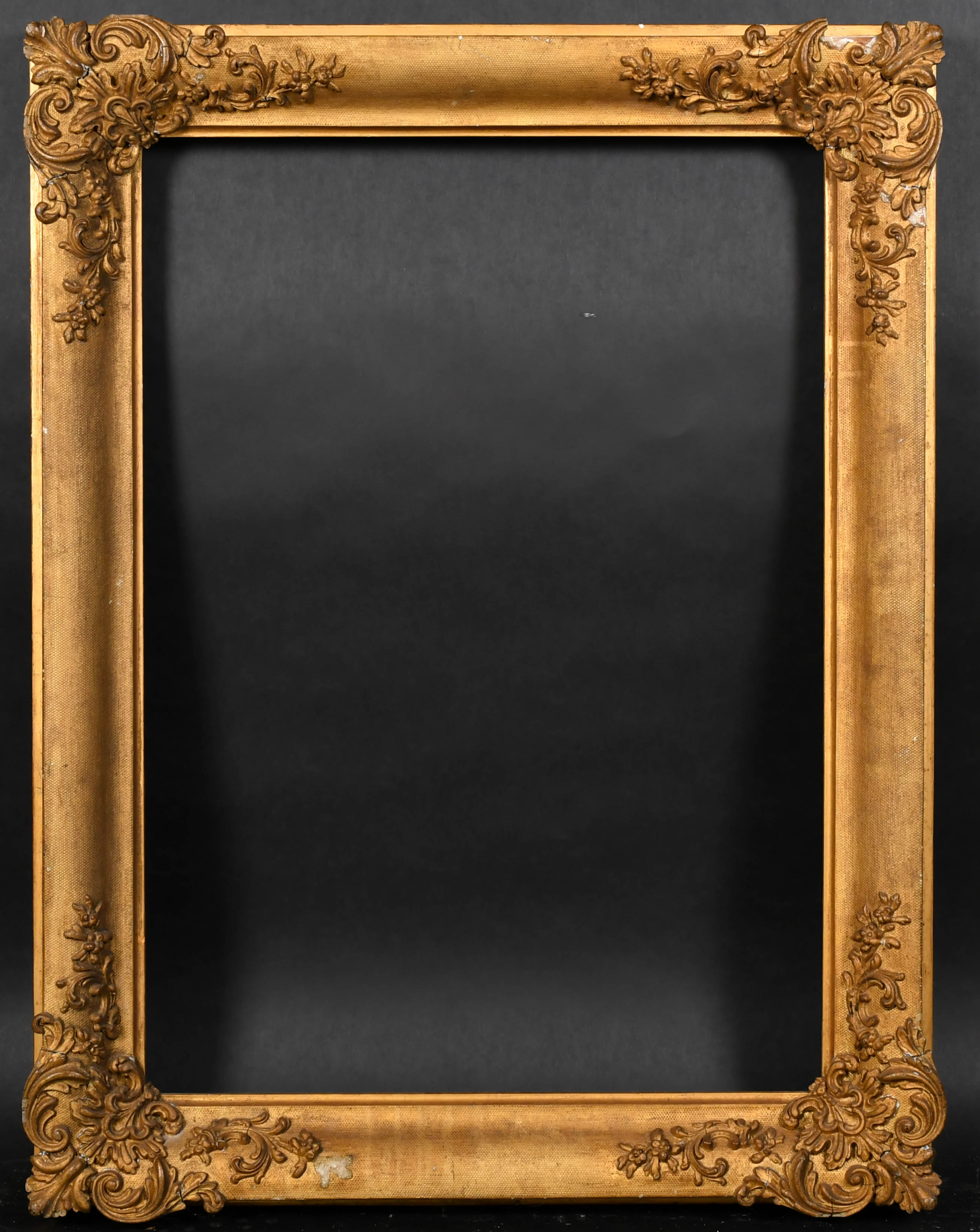 19th Century English School. A Painted Composition Frame, with swept ...