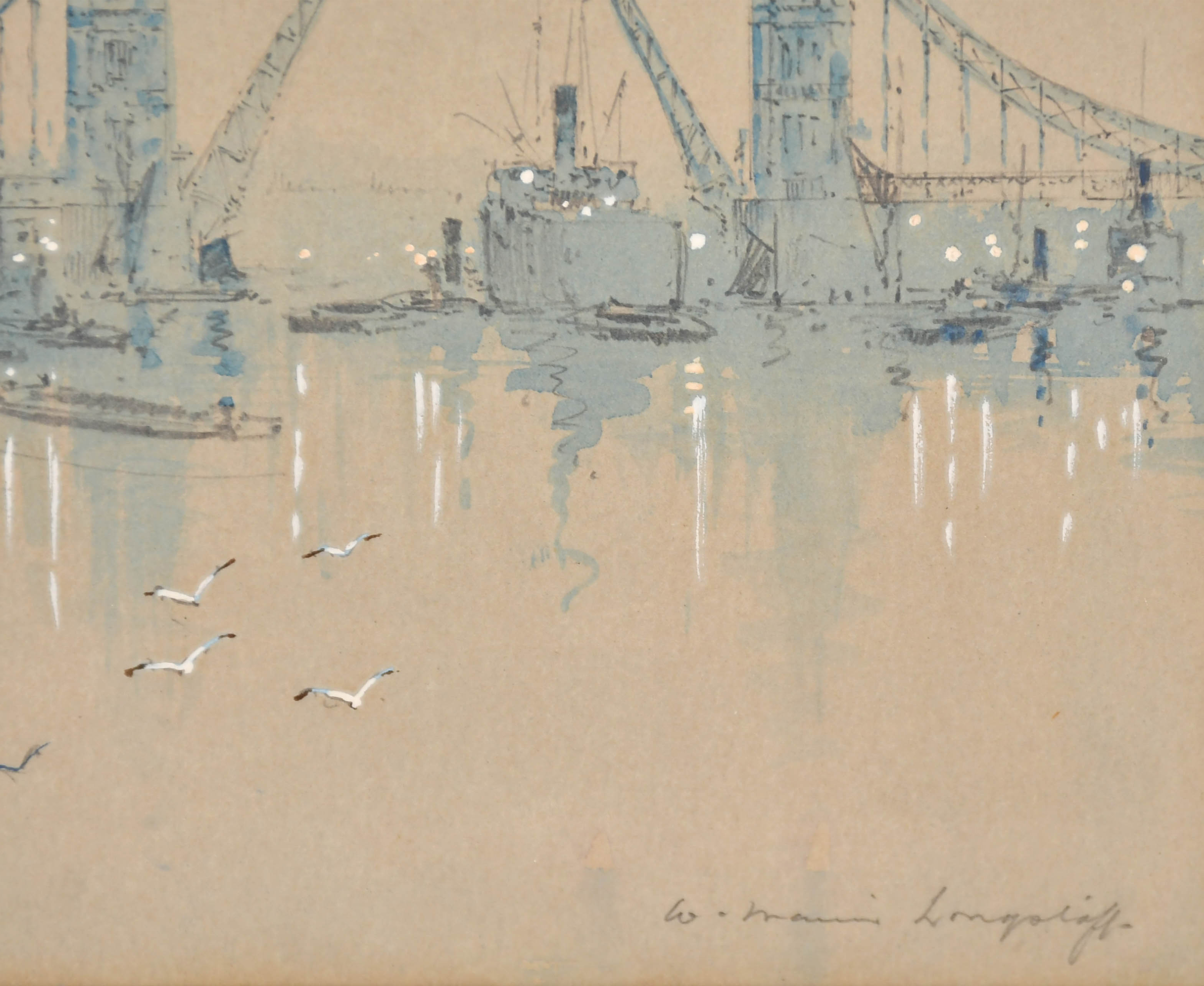 William Frederick Longstaff (1879-1953) British. Tower Bridge ...