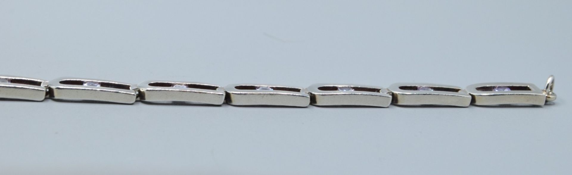 Solid 925 silver Tanzanite "Link" bracelet