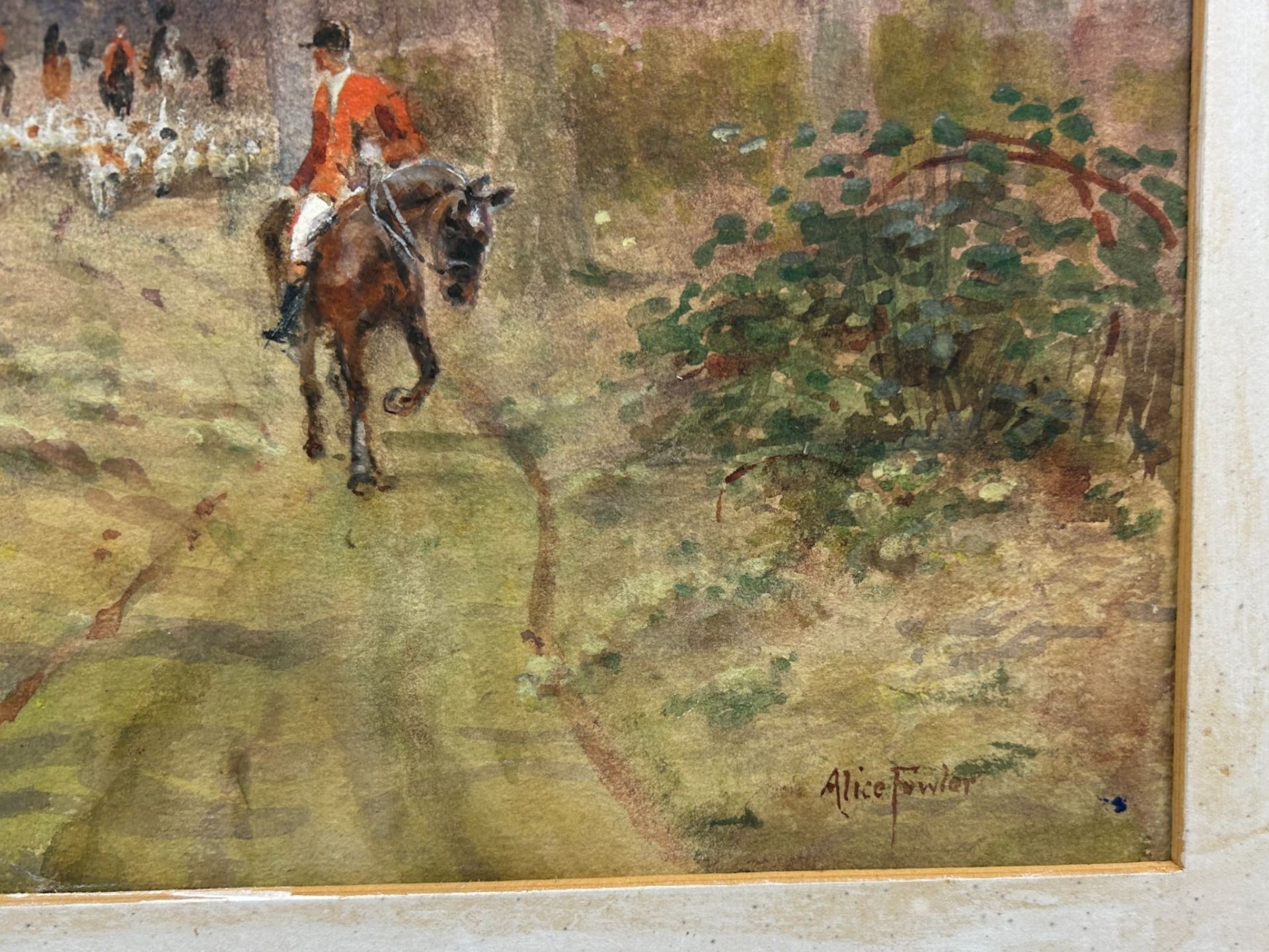 Framed watercolour by Alice Maud Fowler. Early Twentieth Century ...
