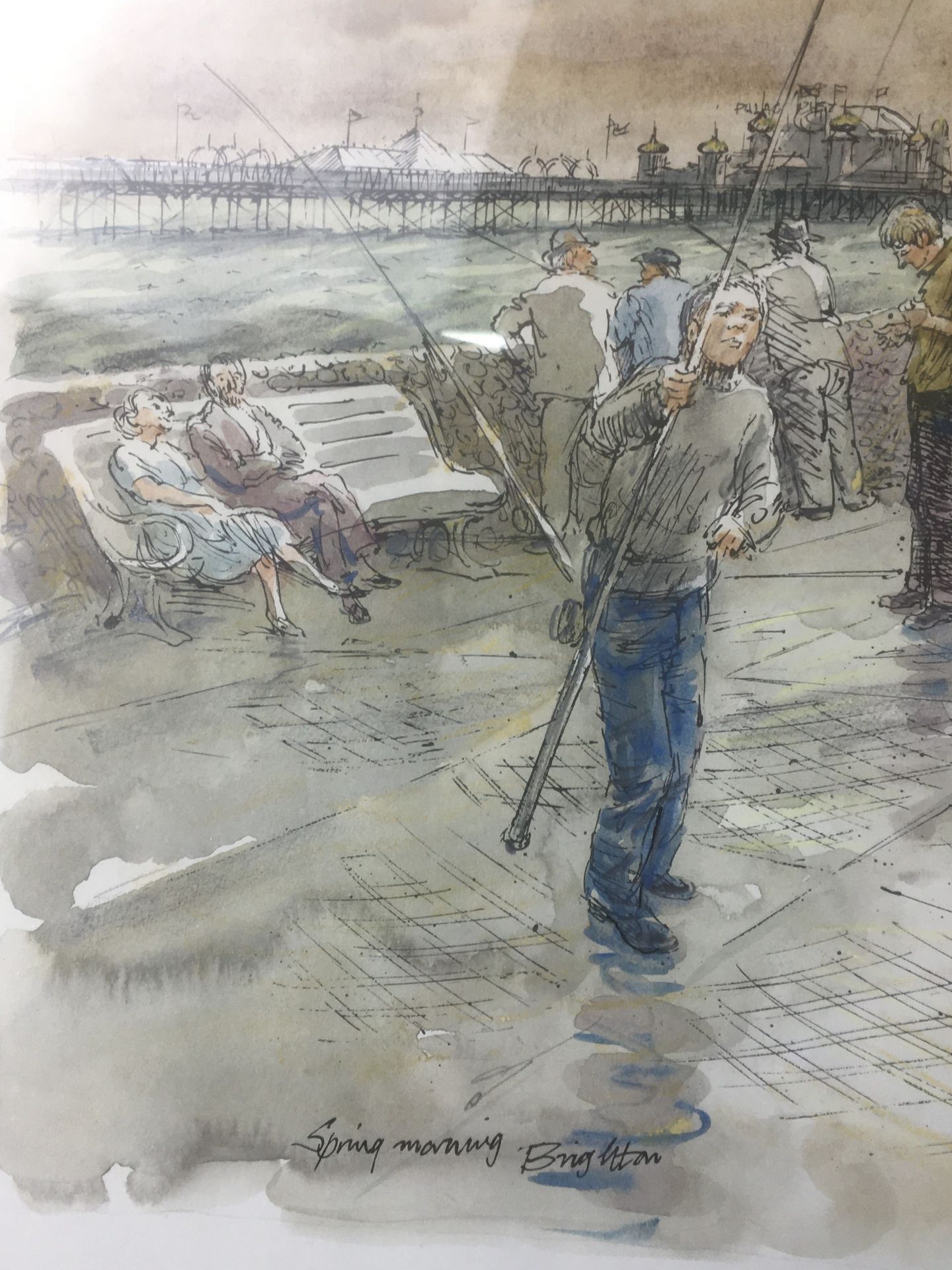 Harry Toothill - British 1917-2001 Watercolour and Ink "Spring Morning ...
