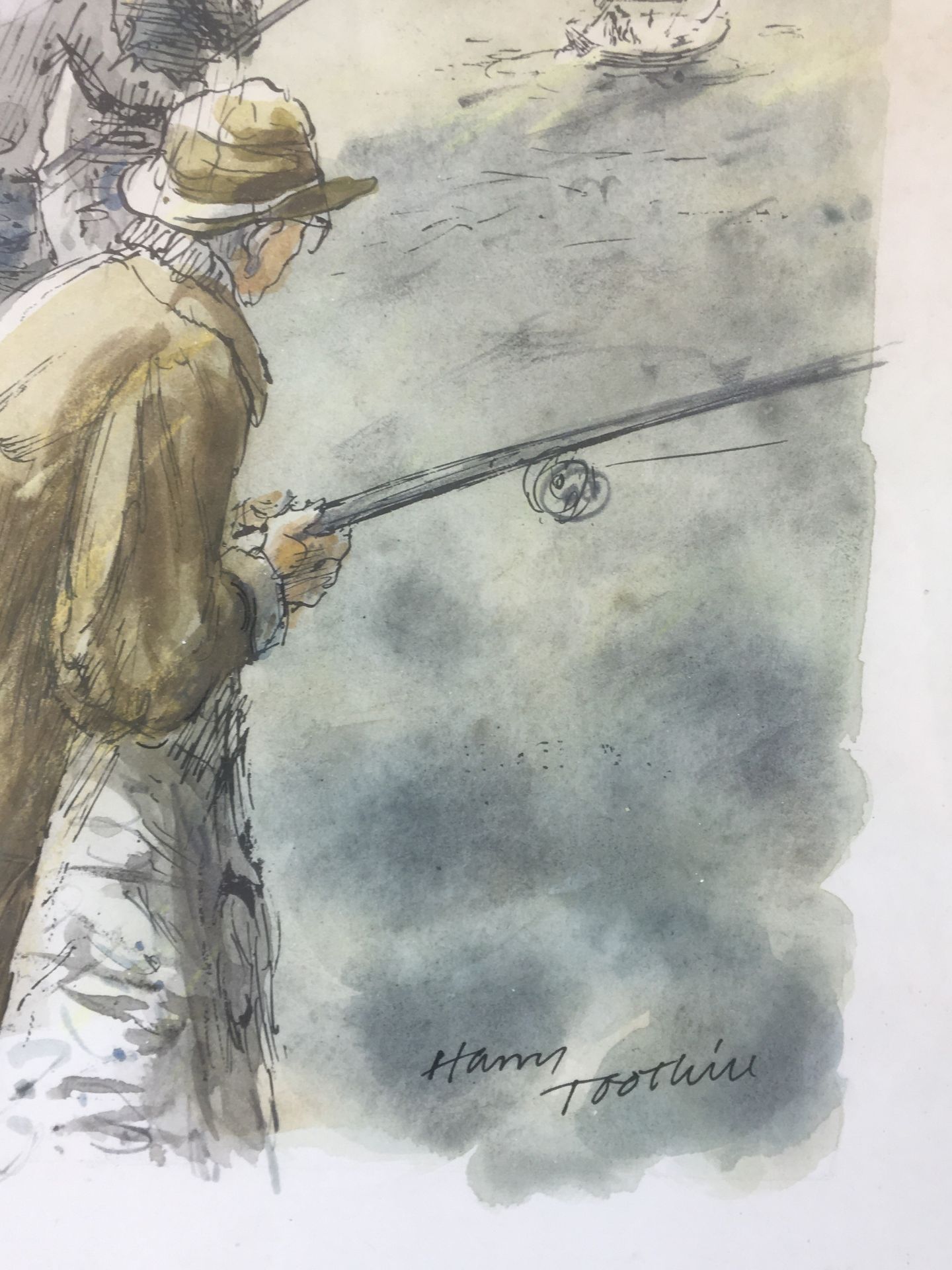 Harry Toothill - British 1917-2001 Watercolour and Ink "Spring Morning ...