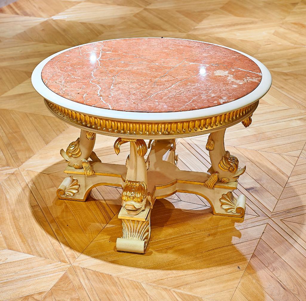 Lounge Table Dauphin in Empire Style is a monumental architectural ...