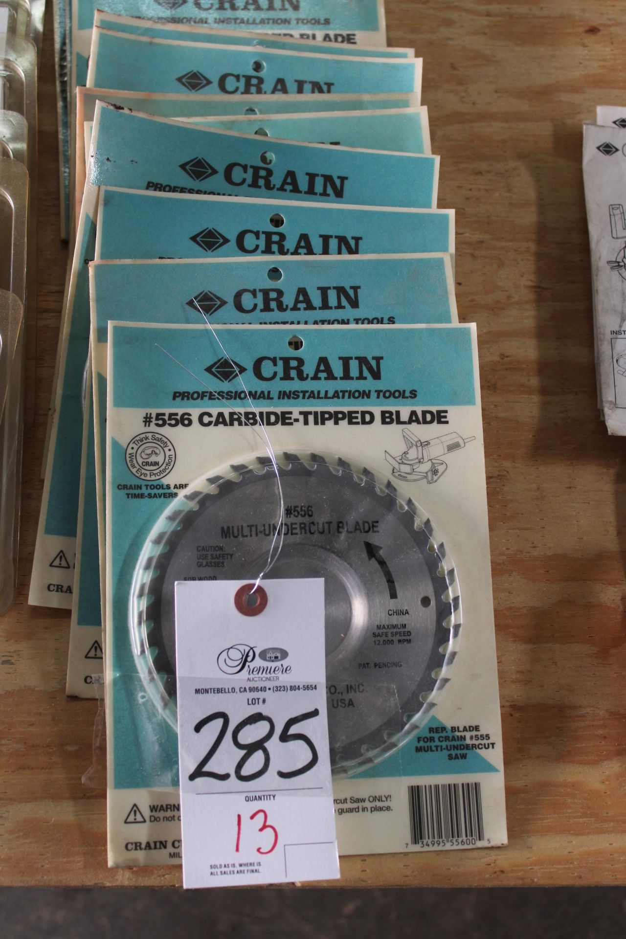 CRAIN CARBIDE TIP BLADES **QTY. 13**