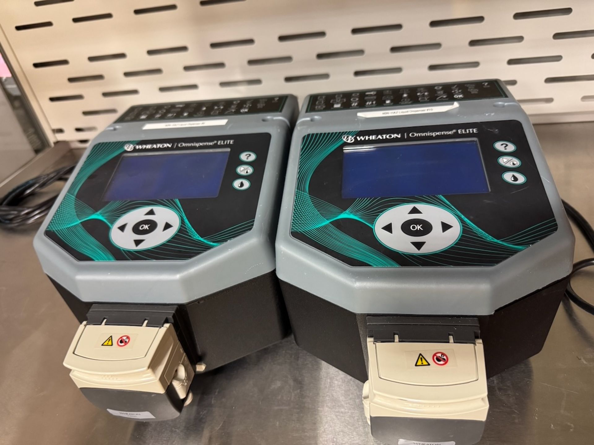 Wheaton digital peristaltic pumps, lot of two, model Omnispence elite ...