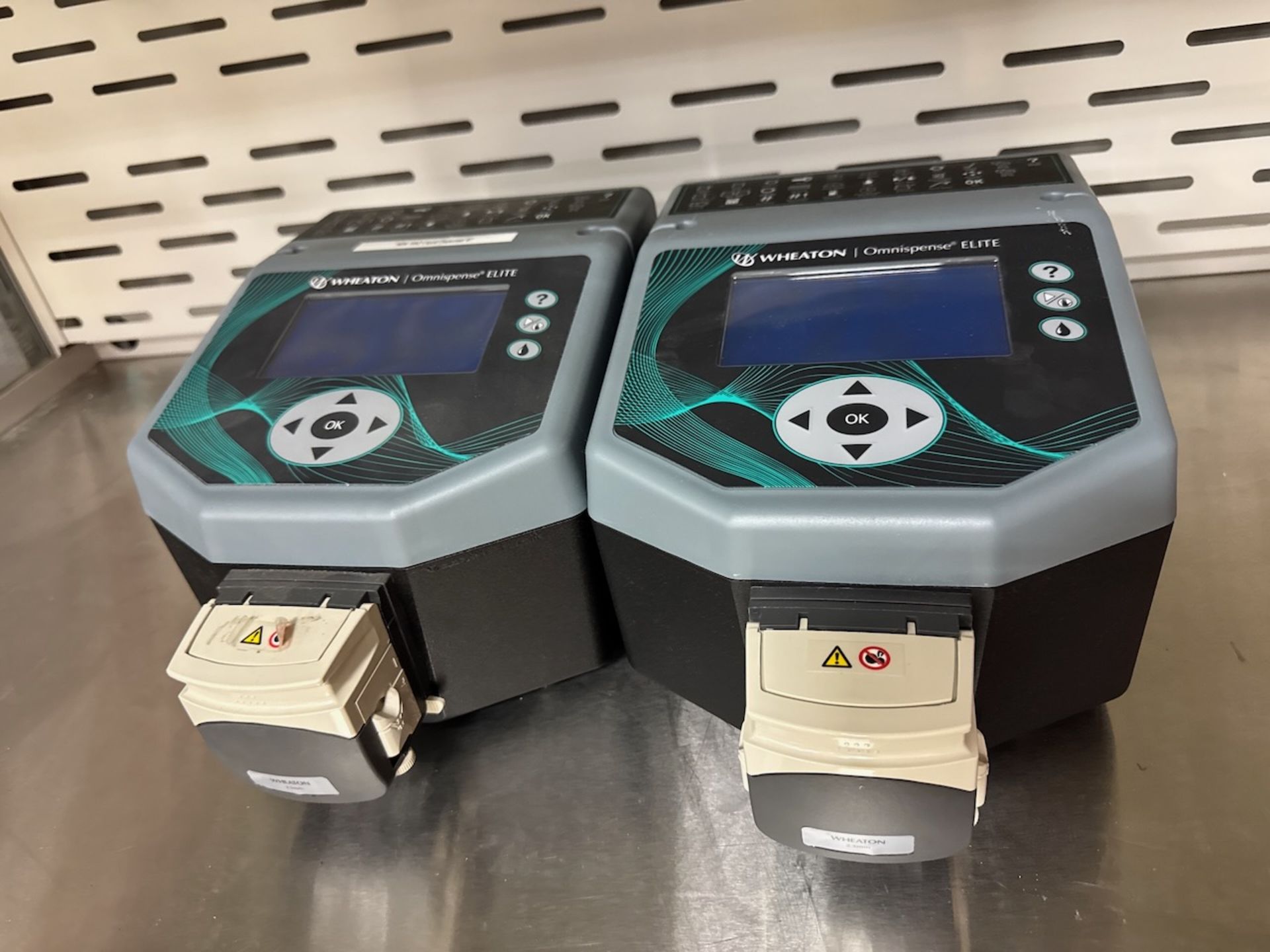 Wheaton digital peristaltic pumps, lot of two, model Omnispence elite ...