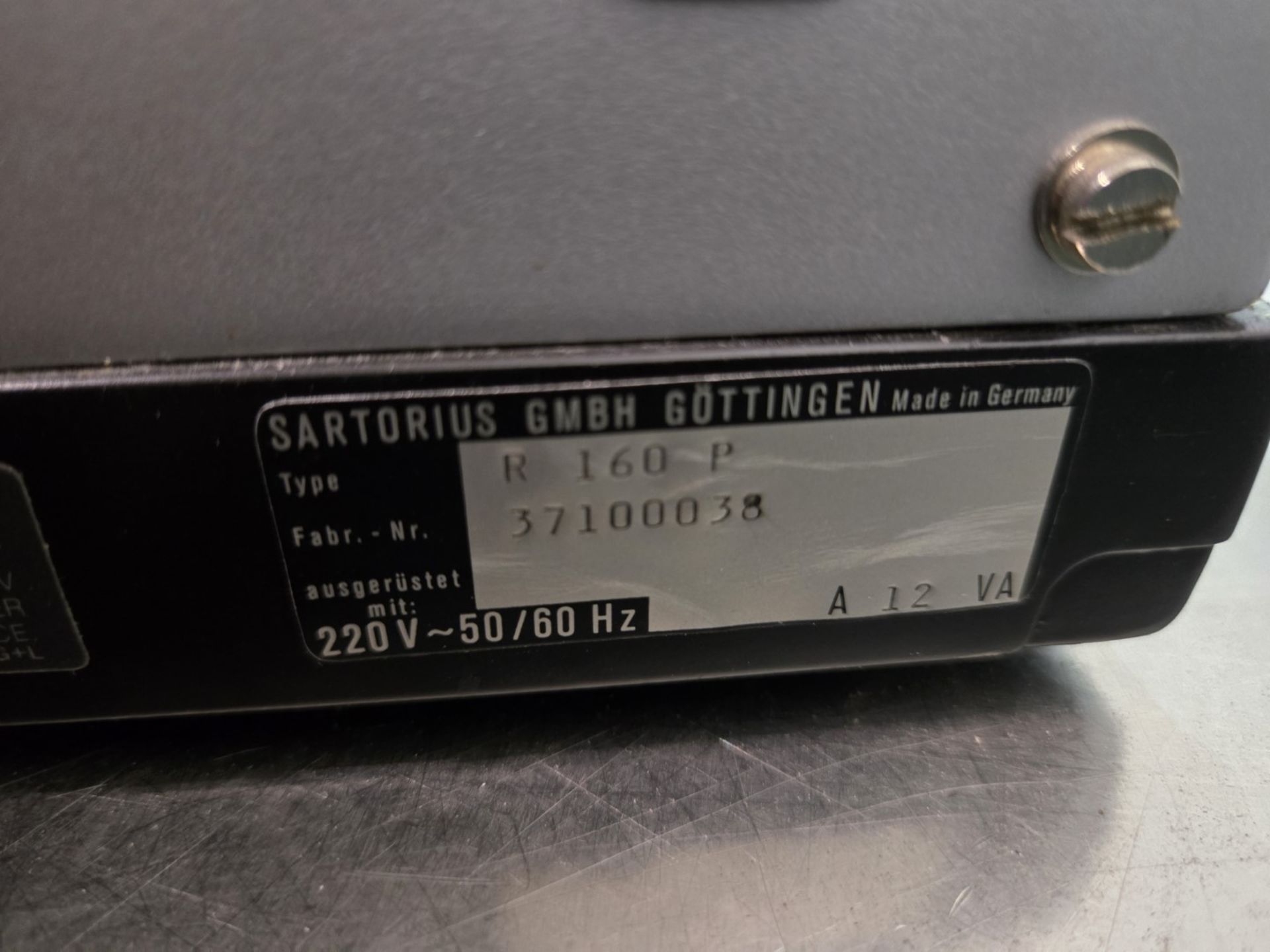 Sartorius analytical Balance, model R160P, serial# 37100038.