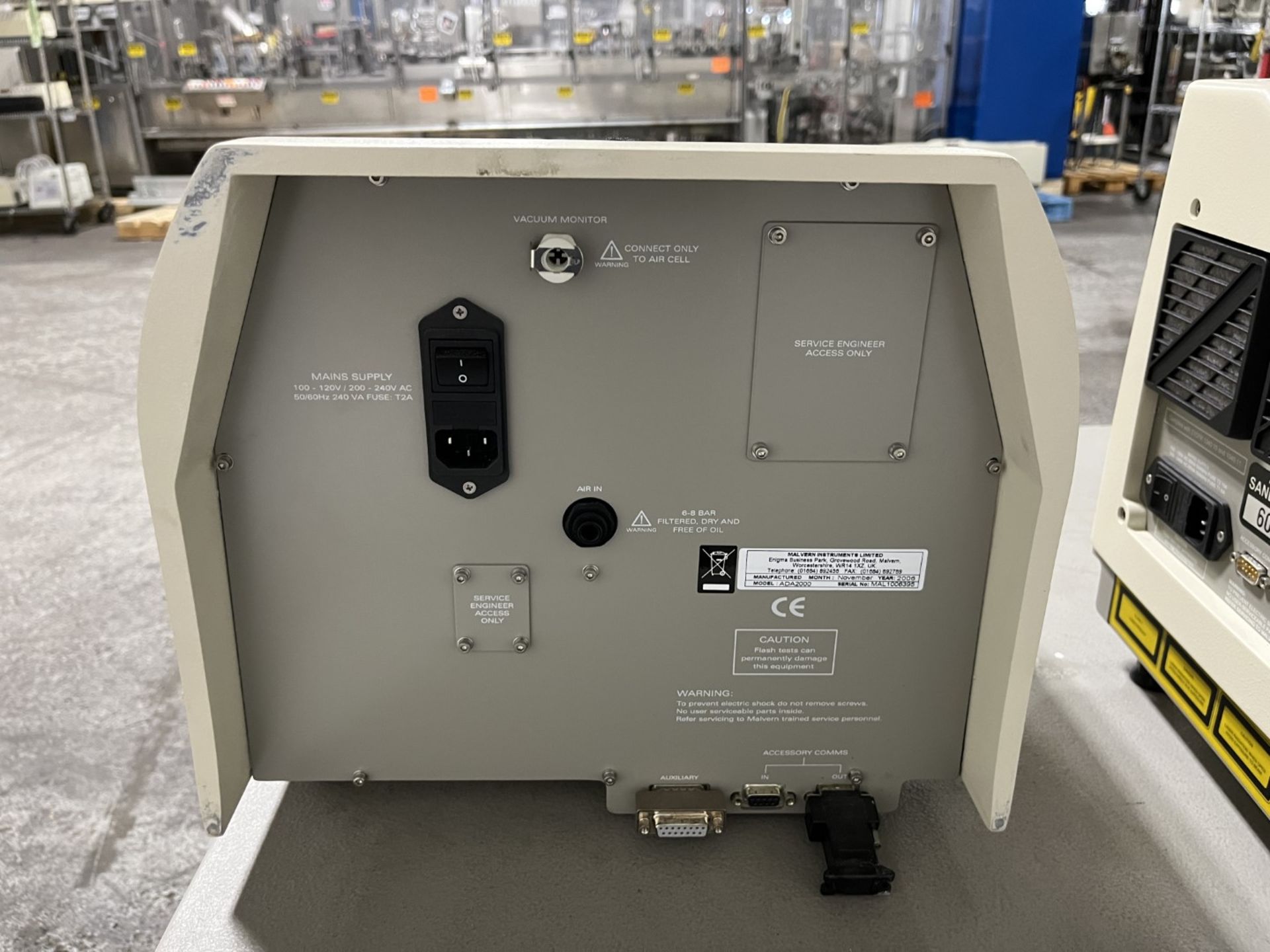 Malvern 2000 Laser Diffraction Particle Size Analyzer with (1) Malvern ...