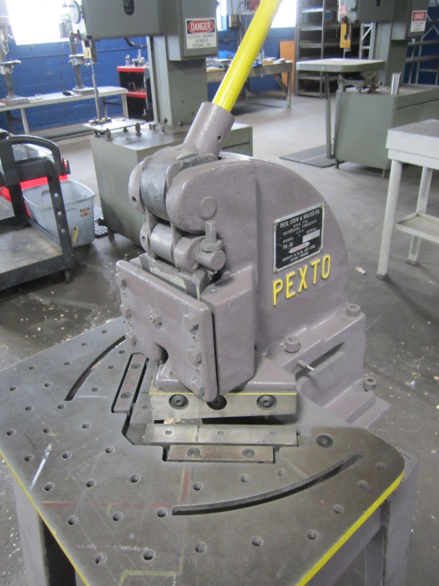 PECK, STOW AND WILCOX PS66 NOTCHER WITH STAND, 16-18 GA SOFT STEEL, S/N ...